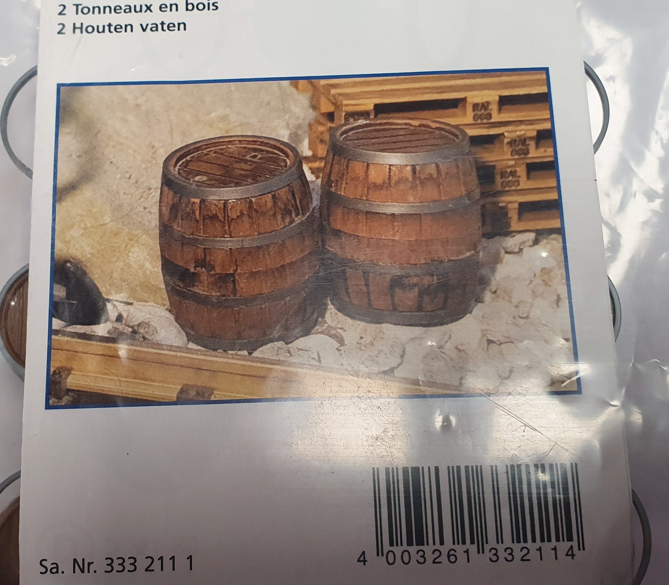 POLA Two wooden barrels. 333211 – Tony Green Steam Models