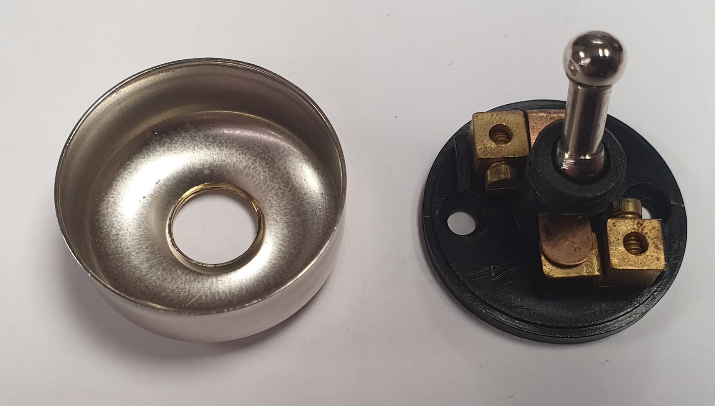 Round Metal Two Way switch. RMTWS – Tony Green Steam Models