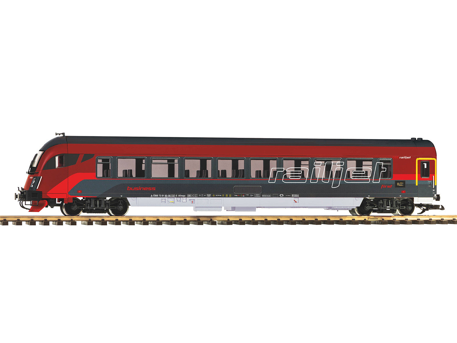 PIKO G Scale Railjet OBB 1st class 37675. – Tony Green Steam Models